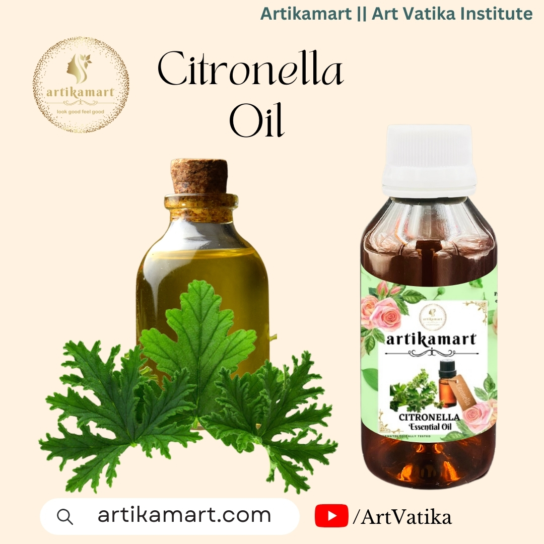 Steam Distilled Citronella Essential Oil Natural Insect Repellent and Aromatic Delight